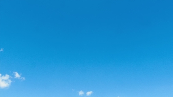 Clouds Moving In The Blue Sky., Stock Footage | VideoHive