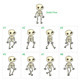 Animation of Skeleton Walking, Vectors | GraphicRiver