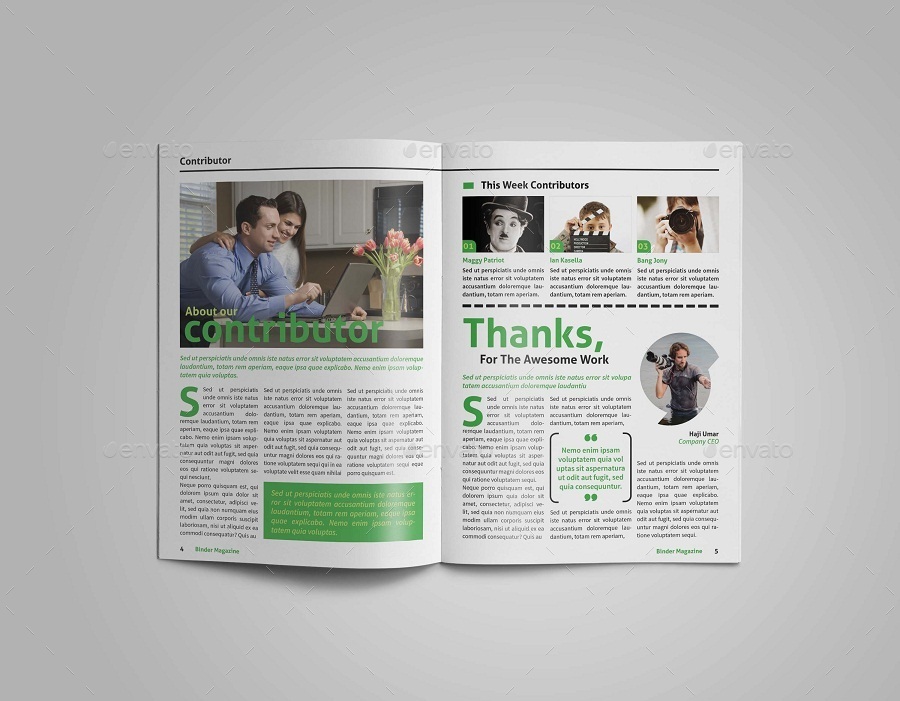 InDesign Magazine Template, Print Templates | GraphicRiver