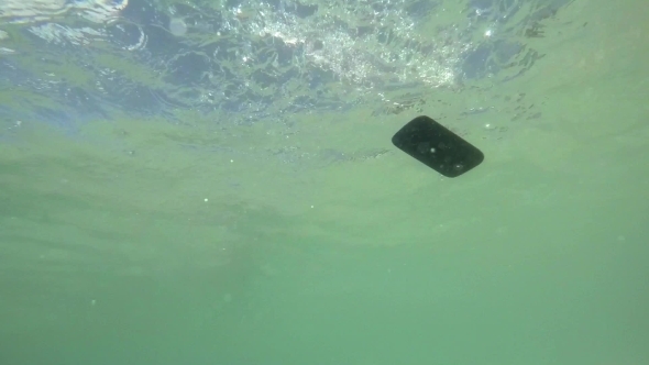 Throwing Cell Phone In Water. Vacation, Technology, Stock Footage ...