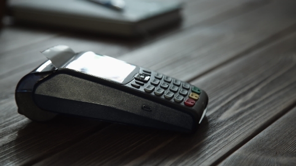 Payment With a Credit Card Through Terminal, Stock Footage | VideoHive