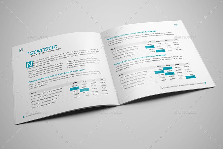 Square Business Report, Print Templates | GraphicRiver