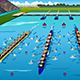 Eight Rowers Rowing in the Competition, Vectors | GraphicRiver