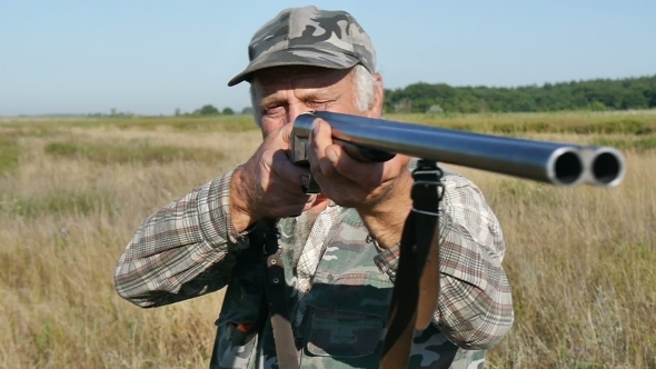Hunter With a Gun, Stock Footage | VideoHive