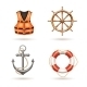 Marine Icons Set by macrovector | GraphicRiver