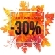 Autumn Sale 30 Percent Discount Vector Banner, Vectors | GraphicRiver
