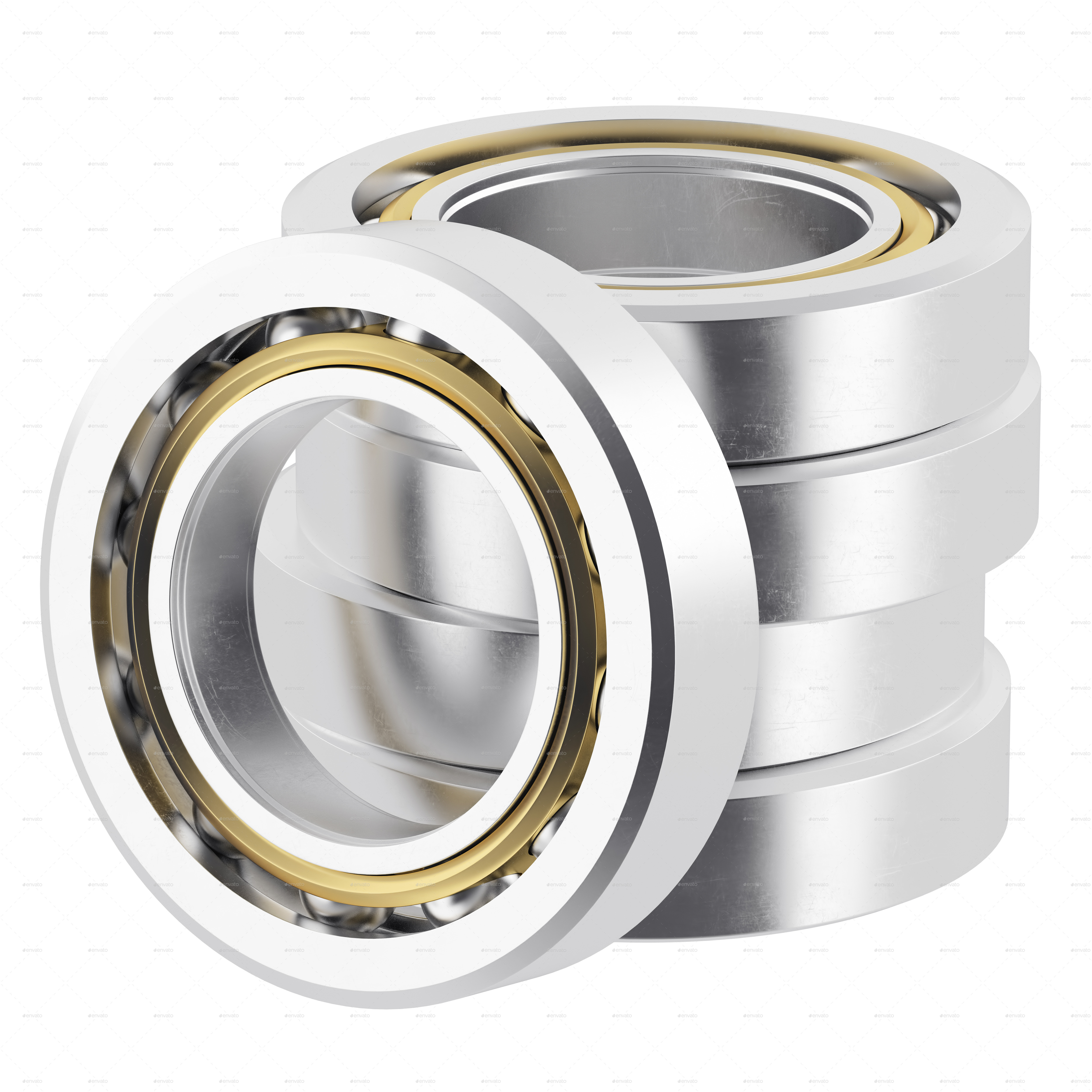 3D Illustrations 15 Ball Bearings, Graphics | GraphicRiver