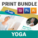 Yoga Fitness Print Bundle, Print Templates | GraphicRiver