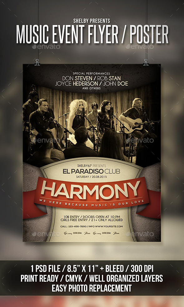 Music Event Flyer / Poster by Shelby67 | GraphicRiver