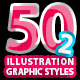 50 Illustrator Graphic Styles Vol.2, Add-ons | GraphicRiver