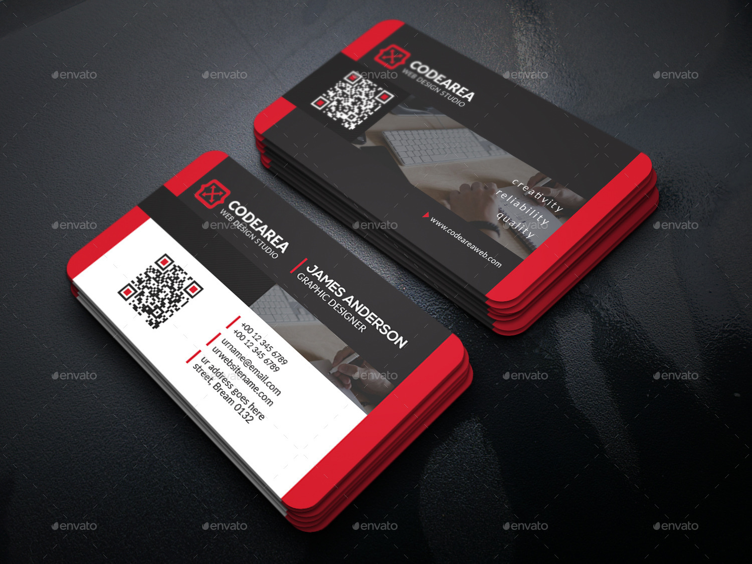 Codearea Business Card, Print Templates | GraphicRiver
