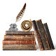 Ancient Books, Scroll, Inkwell and Quill., Isolated Objects | GraphicRiver