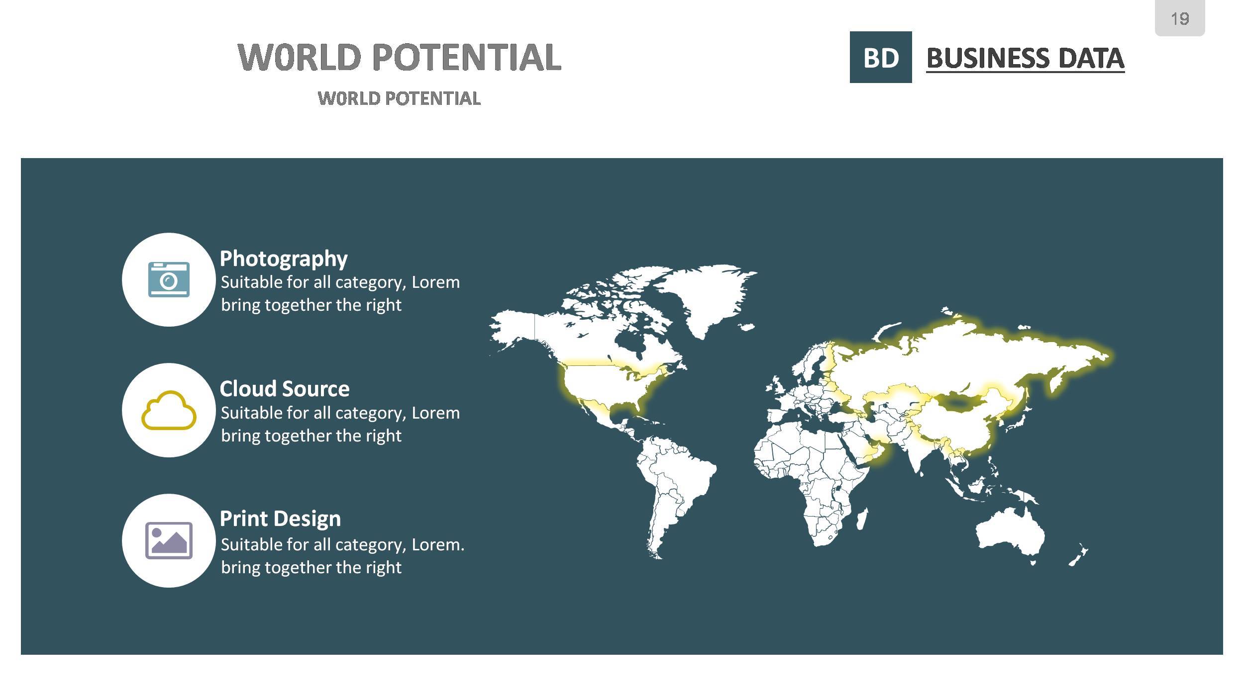 Top Business Data PowerPoint Presentation Template, Presentation Templates