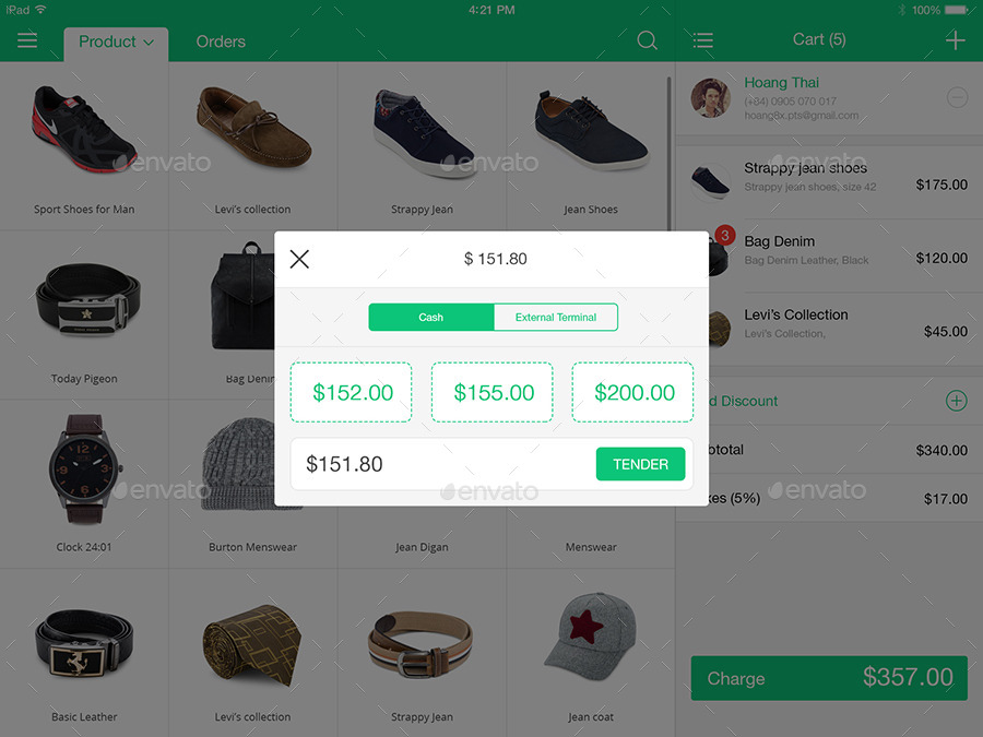 EasyPOS Touch Retails UI Graphic Assets, Web Elements | GraphicRiver