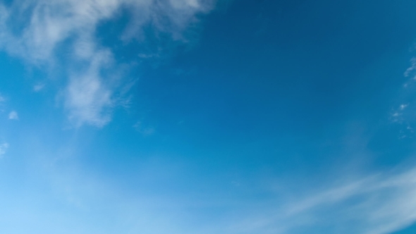 Clouds Moving In The Blue Sky., Stock Footage | VideoHive