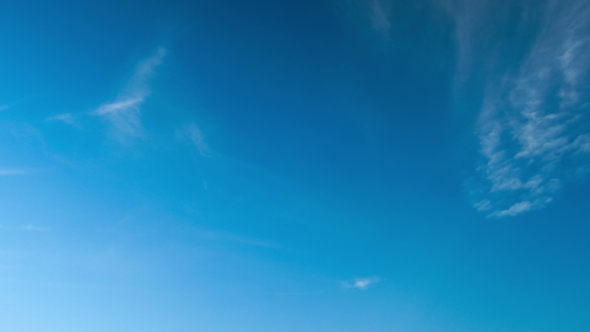 Clouds Moving In The Blue Sky., Stock Footage | VideoHive