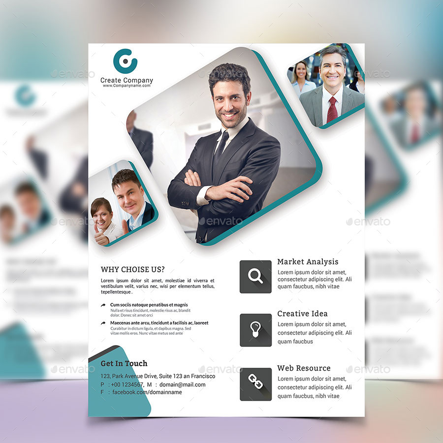 E-Marketing business Flyer Bundle by SixLock | GraphicRiver