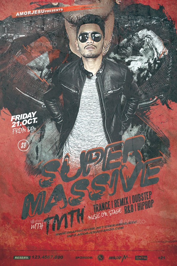 Super Massive Flyer Template, Print Templates | GraphicRiver