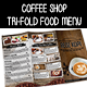 Coffee Shop Tri-fold Menu, Print Templates | GraphicRiver