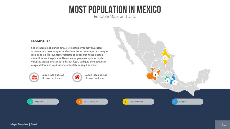 Mexico - Editable Map Presentation, Presentation Templates | GraphicRiver