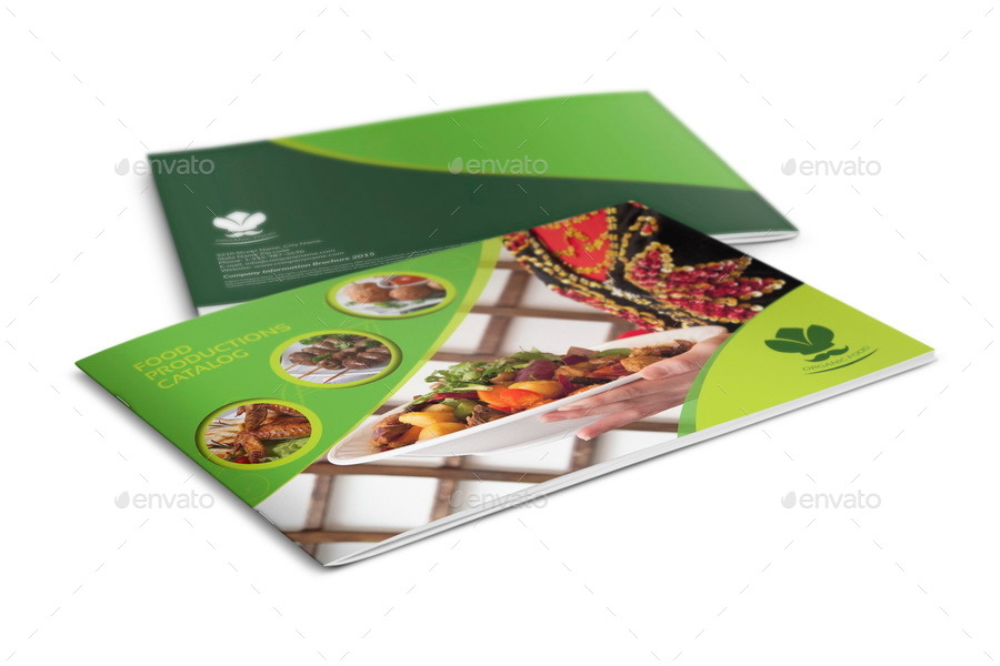 Food Products Catalog Brochure Template - 24 Pages, Print Templates