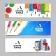 Painting Tools Banners Set, Vectors | GraphicRiver
