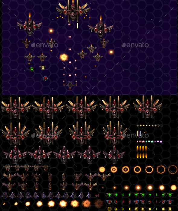 2D Space Shooter Kit by neogeo37 | GraphicRiver