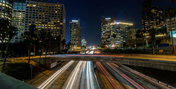 Downtown Los Angeles Freeway, Stock Footage | VideoHive