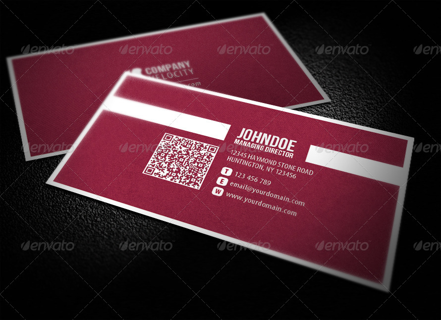 Corporate Business Card with QR Code, Print Templates | GraphicRiver