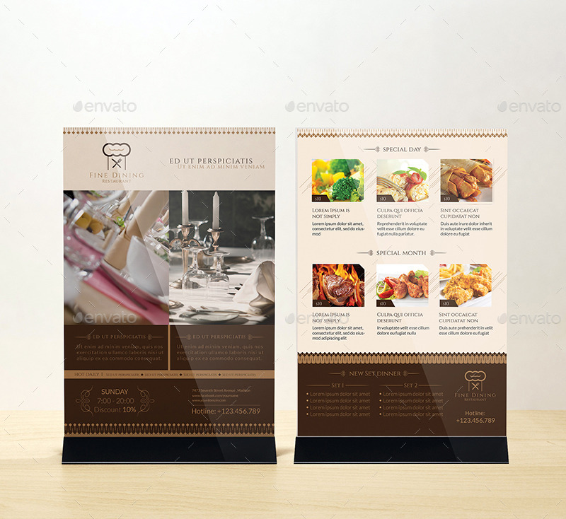 Fine Dining Restaurant/ Set Template, Print Templates | GraphicRiver