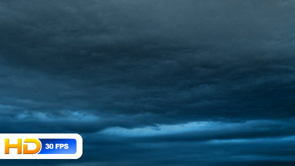 Dark Blue Colored Clouds, Stock Footage | VideoHive