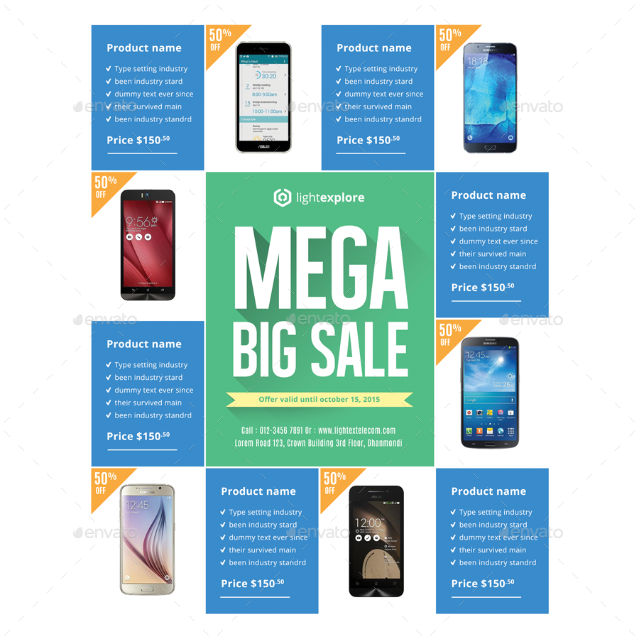 Product Promotion Flyer Ads, Print Templates | GraphicRiver