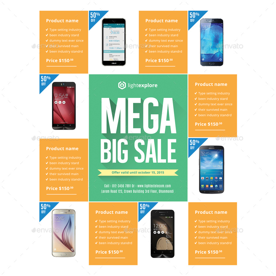 Product Promotion Flyer Ads, Print Templates | GraphicRiver