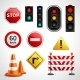 Traffic Signs and Lights Pictograms Collection , Vectors | GraphicRiver