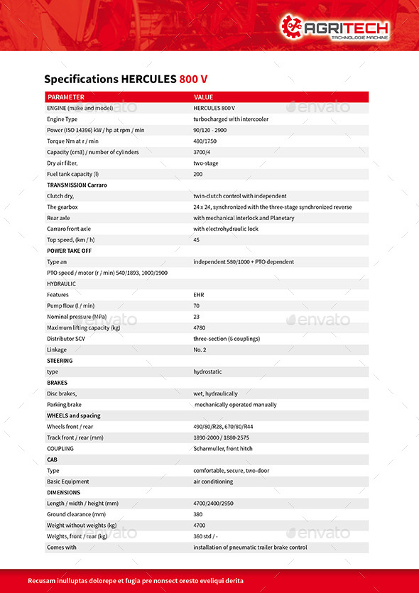 Product Specification Folder, Print Templates | GraphicRiver