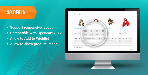 So Deals - Responsive OpenCart 3.0.x & OpenCart 2.x Module by skyoftech