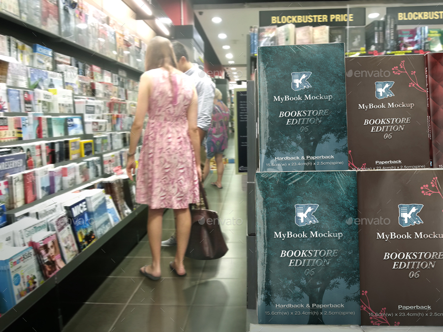 Bookstore Mock-up Bundle 02 by kenoric | GraphicRiver