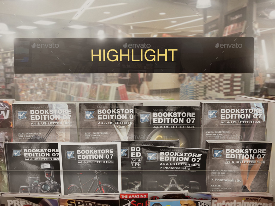 Bookstore Mock-up Bundle 02, Graphics | GraphicRiver