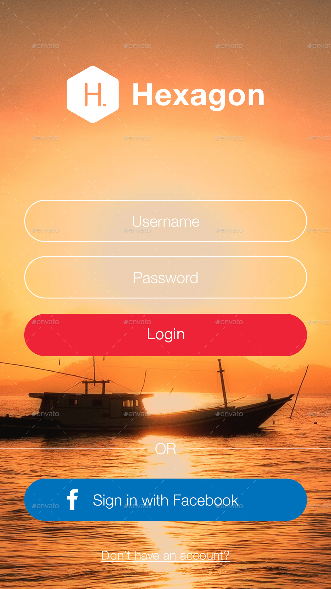 SignUp / Login - Mobile Form UI kit, Web Elements | GraphicRiver