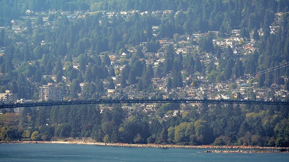 Cars On Bridge Over Water On Warm Day, Stock Footage | VideoHive