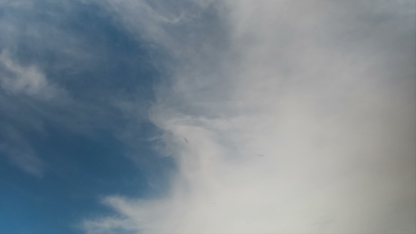 Clouds Moving In The Blue Sky, Stock Footage | VideoHive