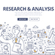 Research & Analysis Doodle Concept, Vectors | GraphicRiver