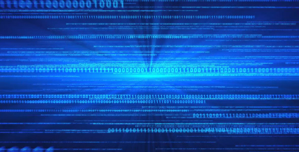 Flying Through Binary Code, Motion Graphics | VideoHive