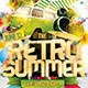 Retro Summer Flyer, Print Templates | GraphicRiver
