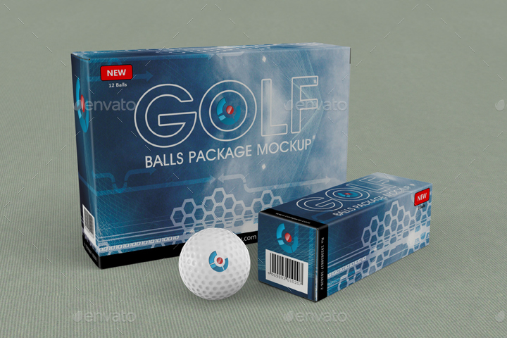 Golfballs Package Mock-up, Graphics | GraphicRiver