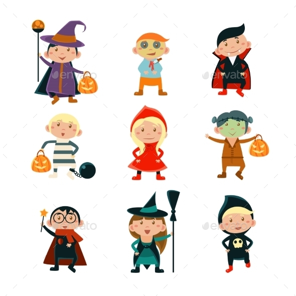 Cute Halloween Costume Clip Art