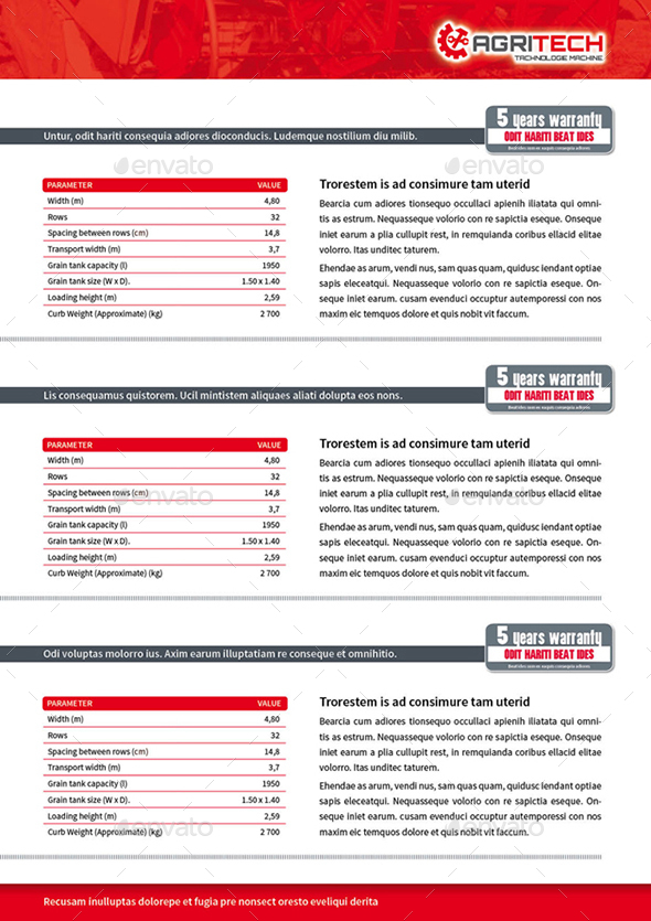 Product Specification Folder Vol. 2, Print Templates | GraphicRiver