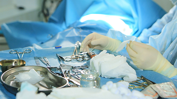 Nurse Hands And Surgical Instruments, Stock Footage | VideoHive