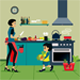 Family Cooking, Vectors | GraphicRiver