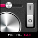 Modern Metal GUI Interface, Web Elements | GraphicRiver